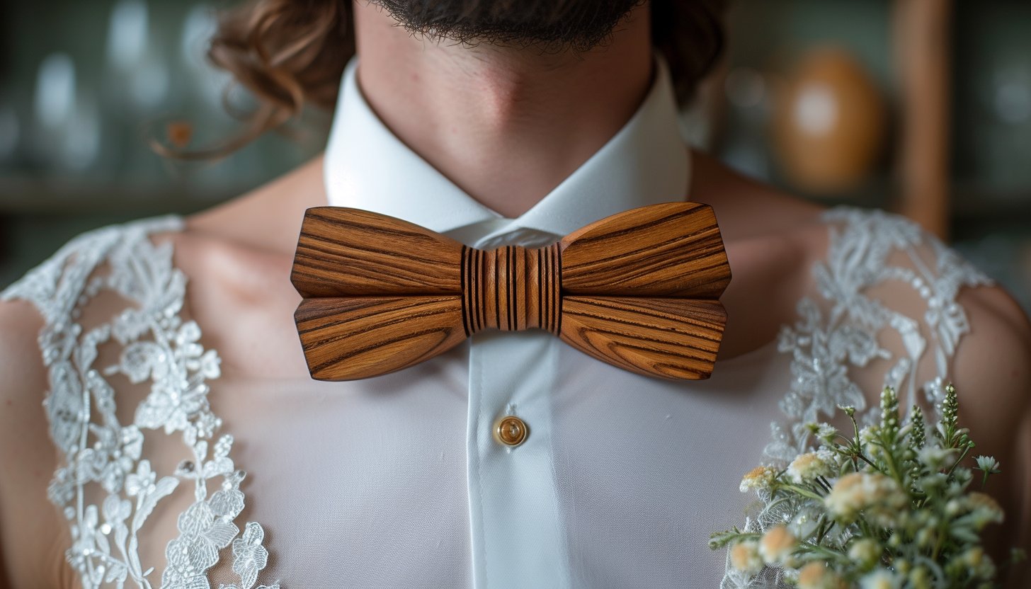 Le nœud papillon en bois : l'accessoire unique pour un mariage ...